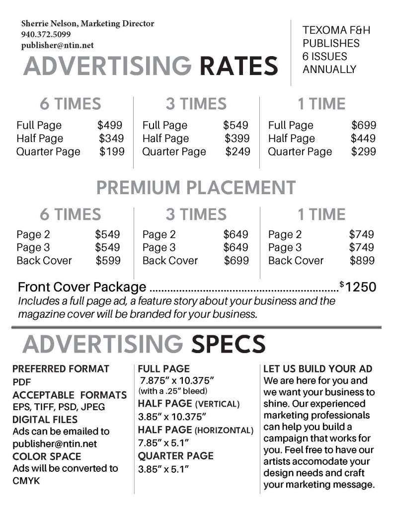 Media Guide – Texoma Farm & Home